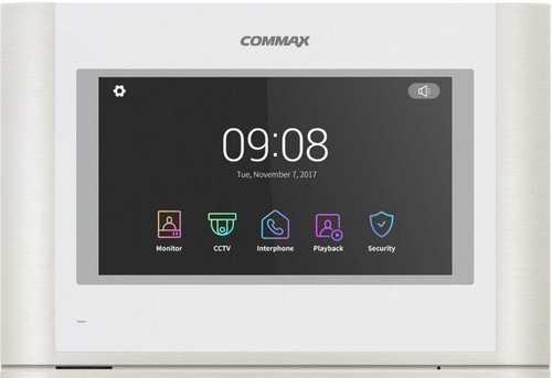 Commax CDV-704MF/VZ белый сопряженный видеодомофон