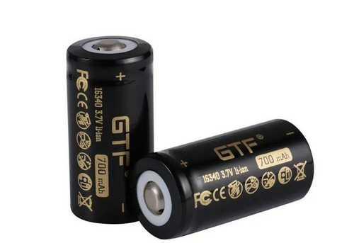 Аккумулятор 16340/cr 123a/ GTF 700 mAh