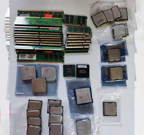 Рзличные CPU 1156 1155 775 AM3 FM2 AMD Intel RAM D