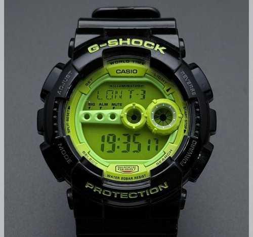 Редкие Часы Casio g shock GD-100SC-1ER