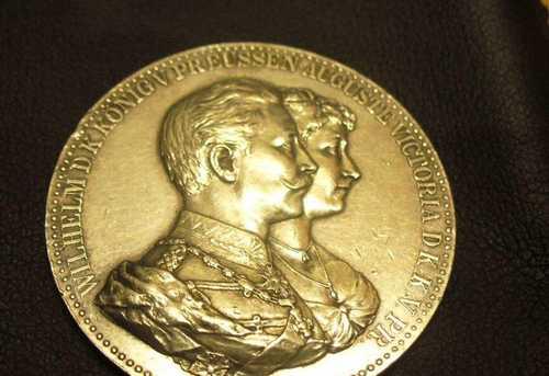 Настольная медаль Пруссия 1912 год