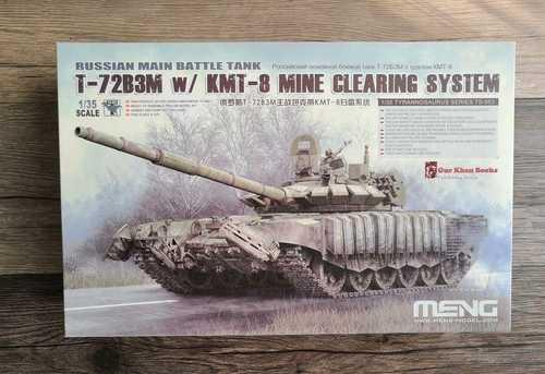 Т-72Б3М с минным тралом кмт-8 1:35