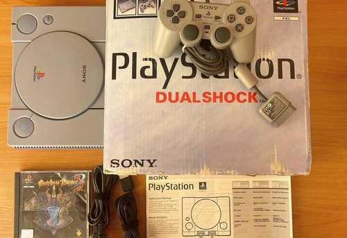 Sony PS1 DualShock / коробка, мануал, лиц.диск