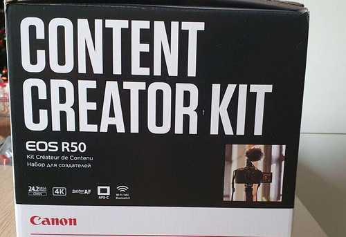 Canon Content Creator kit, EOS R50,новый