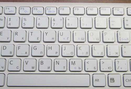 Клавиатура ноутбука Sony белая