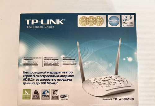 Роутер беспроводной TP-Link TD-W8961N N300 белый