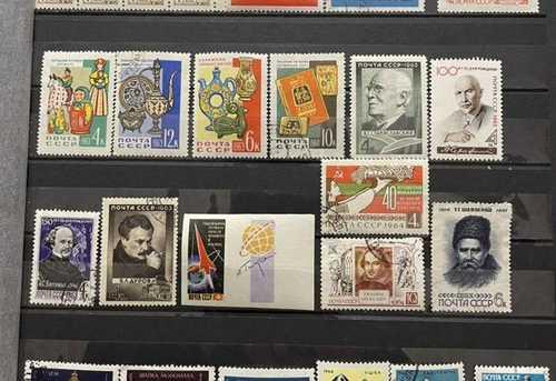 Почтовые марки 1960,61,62,63,64,65 годы СССР