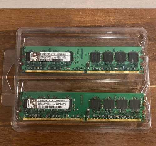 Оперативная память ddr2 Kingston 2x1G 800Mhz