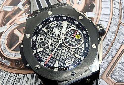 Часы Hublot big bang Ferrari grey ceramic