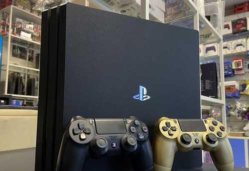 Playstation 4 Pro + (2 геймпада Dualshock 4v2)