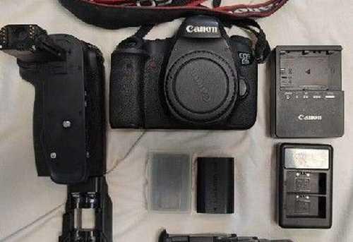 Фотоаппарат canon 6D, 2 батареи, рюкзак