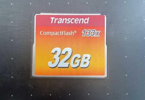 Карта памяти 32 GB Transcend Compact Flash 133x