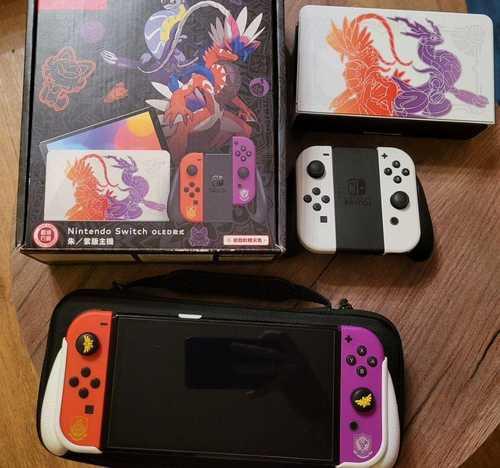 Nintendo switch oled 64 gb   Чехол   neogrip skull