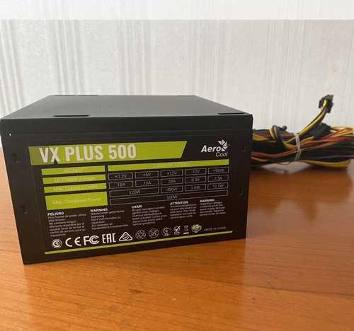 Блок питания для компьютера 500w Aerocool VX Plus