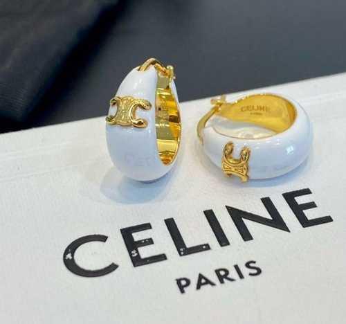 Золотые Серьги Celine