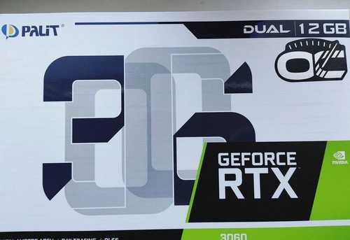 Новая Palit nvidia GeForce RTX 3060 dual OC 12гб
