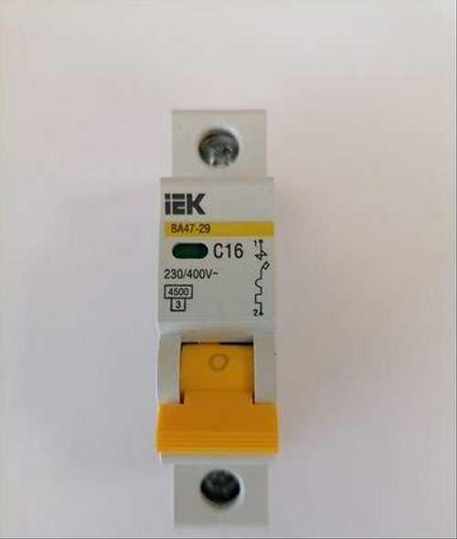 Автоматический выключатель IEK ва 47-29 1P (C) 4,5