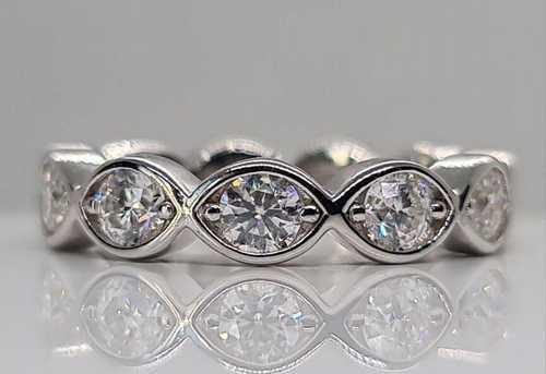 Кольцо с бриллиантами (муассанитами) 2,4 карата