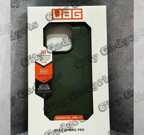 Чехол UAG Essential Armor iPhone 16 Pro Olive