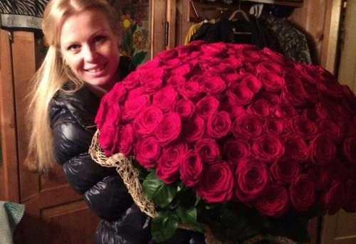 Крупные розы Эквадор, доставка цветы, качество