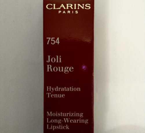 Помада Clarins Joli Rouge 754 + карандаш Lancome