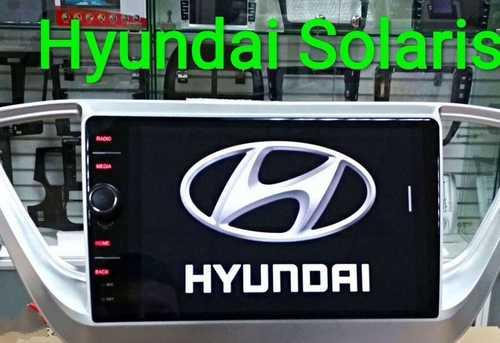 Hyundai Solaris магнитола Android с крутилкой