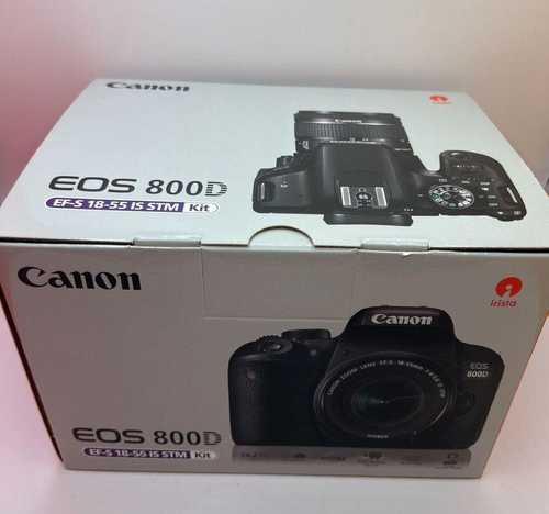 Фотоаппарат Canon EOS 800d 18-55 IS STM новый