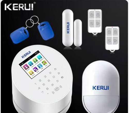 Беспроводная GSM-Wi-Fi-сигнализация kerui W2