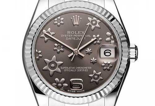 Швейцарские часы Rolex Datejust 31 mm Grey Flower