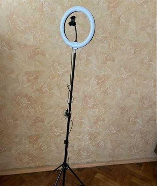 Кольцевая лампа 26 см и тренога | Festima.Ru - Мониторинг объявлений