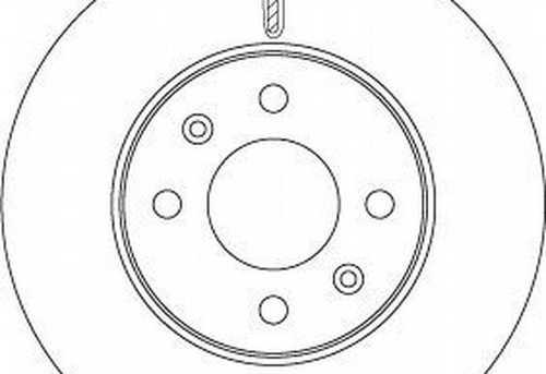 Диск торм.пер.hyundai i20, Solaris/ KIA Rio DF6794