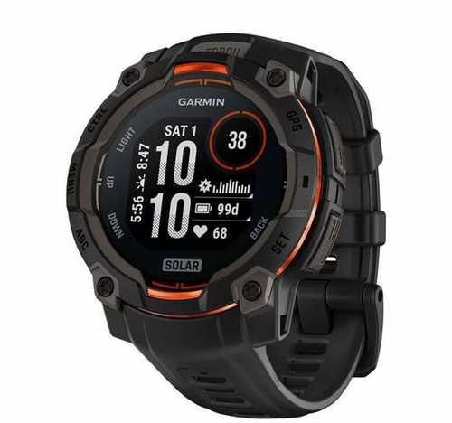 Часы Garmin instinct 3 45 mm solar black