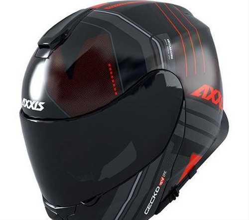Axxis fu403sv Gecko SV Epic Fluor Red мотошлем мод