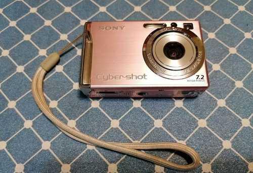 Фотоаппарат sony cyber shot dsc-w80 розовый