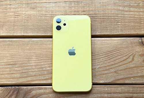 Корпус iPhone 11 с донора желтый