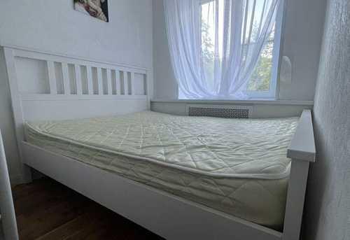 Кровать белая IKEA 160 200 бу