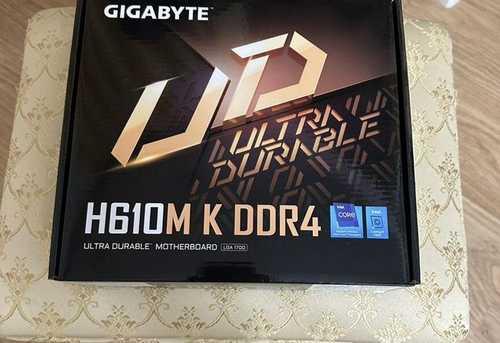 Материнская плата Gigabyte H610M K DDR4 (Новая)