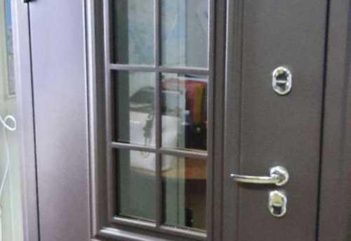Дверь входная с терморазрывом и стеклом