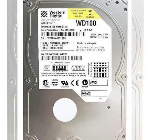 Жесткий диск Western Digital WD100AB 10Gb 5400 IDE