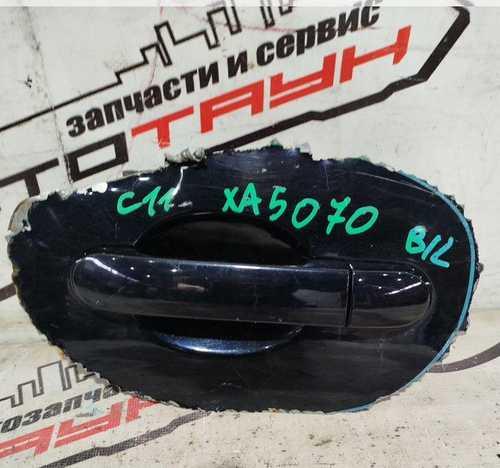 Ручка двери внешняя nissan tiida tiida latio C11 JC11 NC11 SC11 SJC11 SNC11 задняя левая 82611EU50A