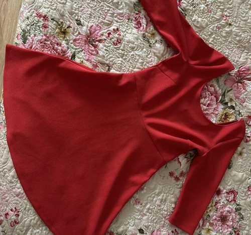 Платье женское красное коралловое