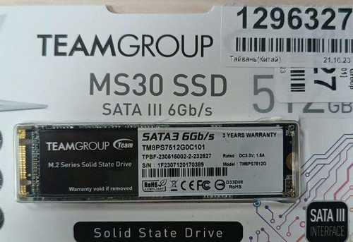 512 гб SSD M.2 накопитель Team Group