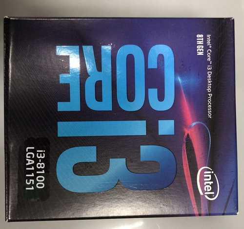 Процессор intel core i3 8100 LGA1151