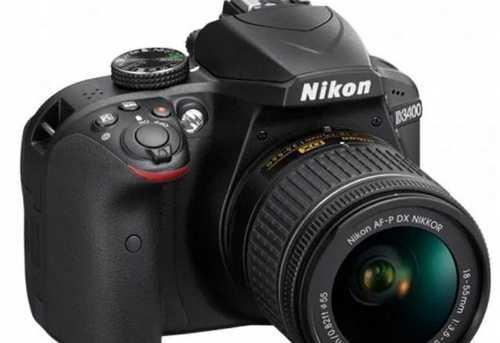 Зеркальная фотокамера Nikon D3400 Kit 18-55 non VR