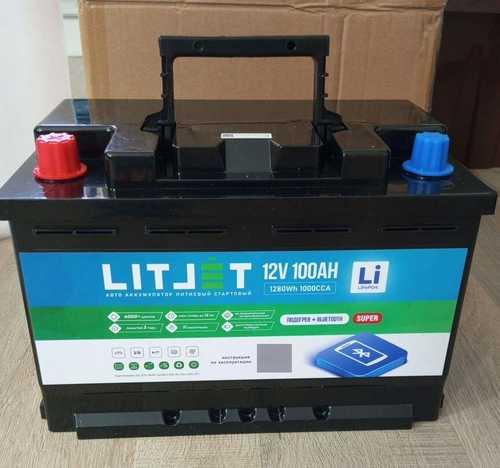 Lifepo4 LitJet akб 12V 100Ah старт/тяг+BT