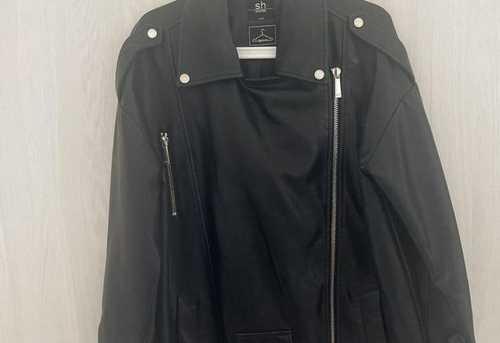 Кожаная куртка косуха оверсайз до 46 размера