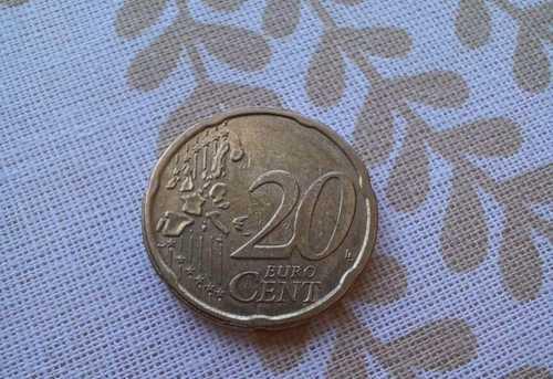 Монета 20 Euro Cent 2007