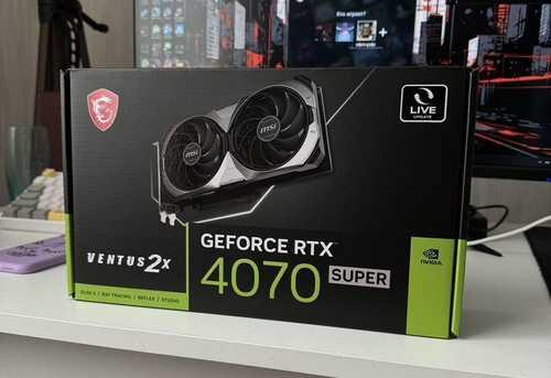 Новая Видеокарта MSI RTX 4070 Super 12GB Ventus 2X