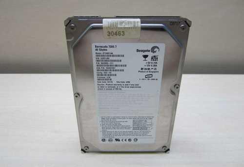 HDD Seagate ST340014A (40GB) IDE рабочий №28