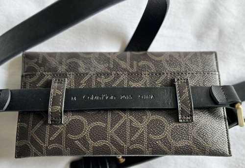 Брендовая сумка поясная на ремне Calvin Klein